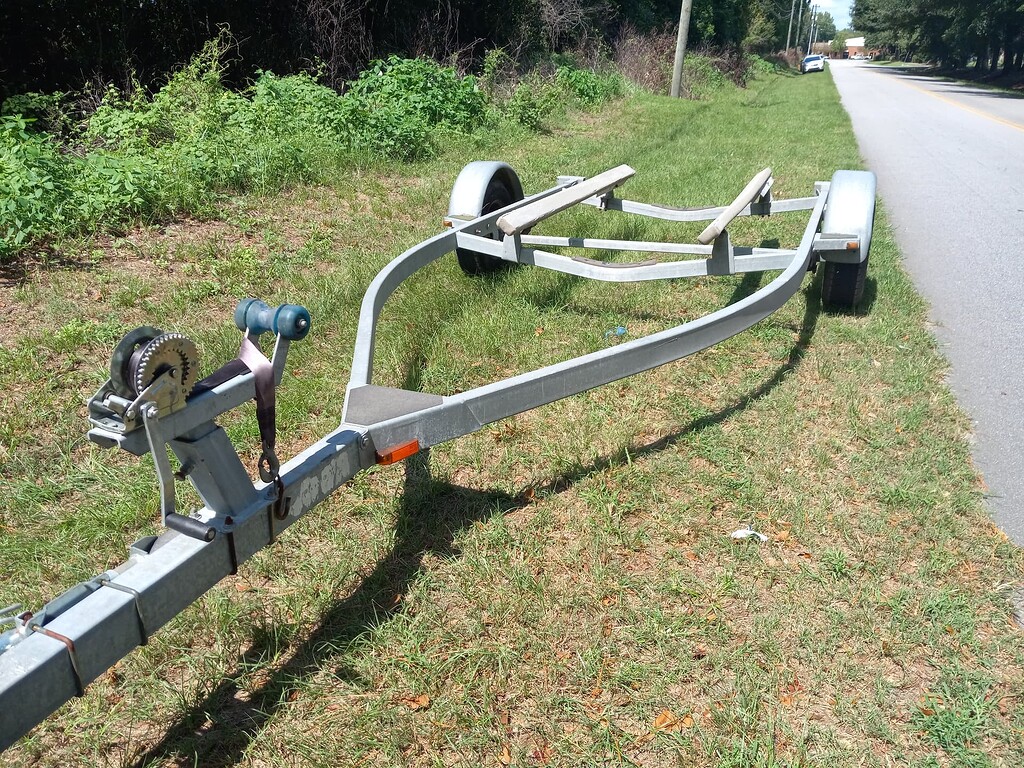 Galvanized single axle boat trailer - Swap Shop - Charleston Fishing